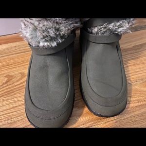 Colin Stuart | Shoes | Colin Stuart Olive And Faux Fur Boots | Poshmark